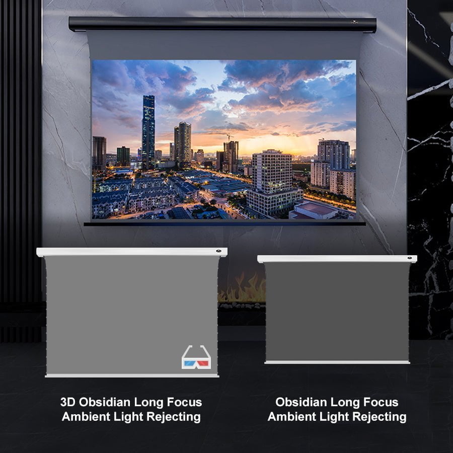 VIVIDSTORM ALR Slimline Motorised Drop Down Projector Screen for ...