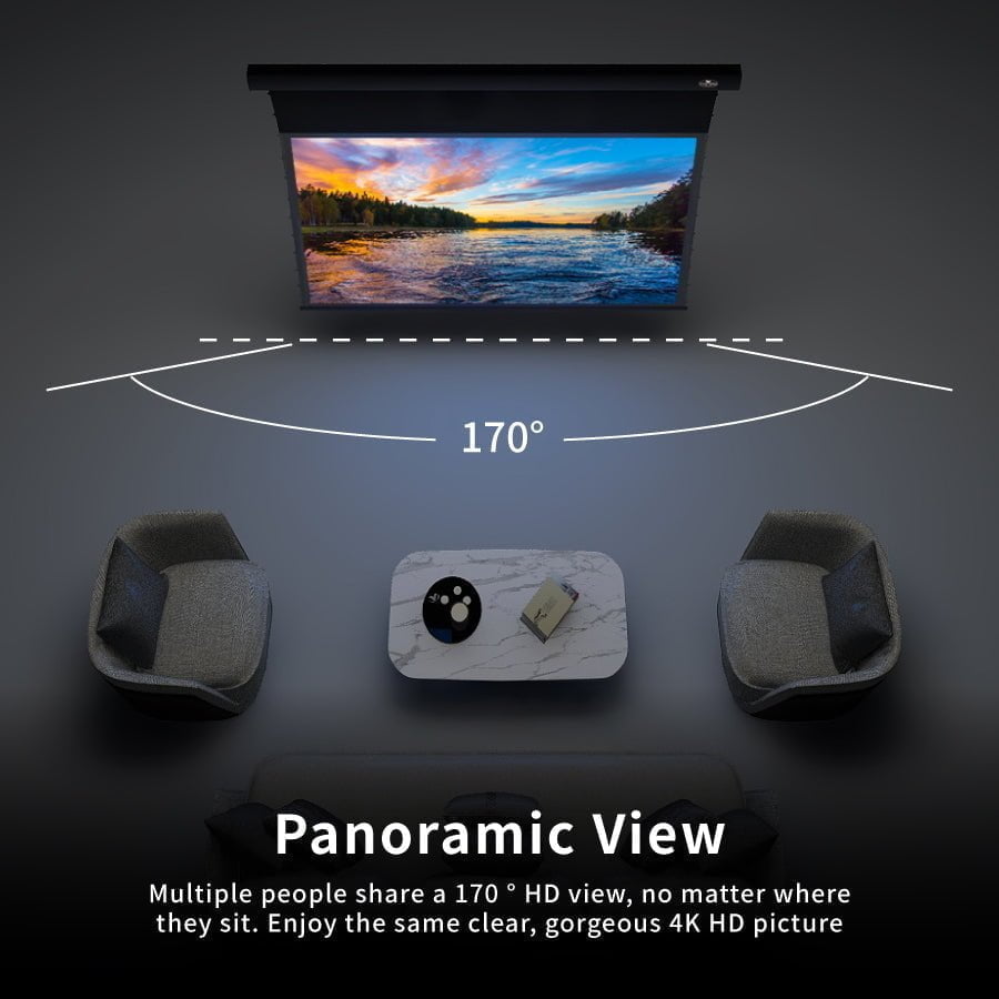 VIVIDSTORM PRO A Slimline Motorised Drop Down Projector Screen for ...